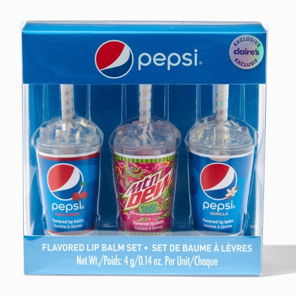 Pepsi | Party Supplies | Pepsi And Mountain Dew Lip Balm Trio Blue Red ...